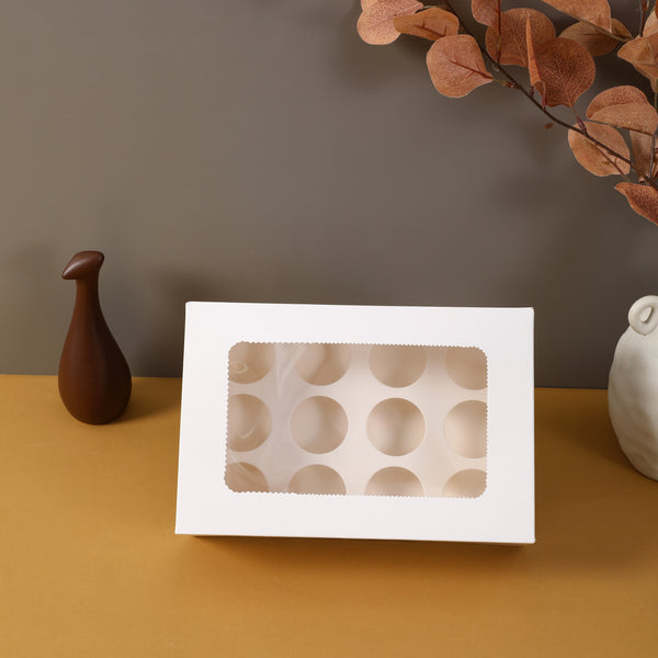 12 Hole Cupcake Box (MINI Top Window) – JCD Packaging
